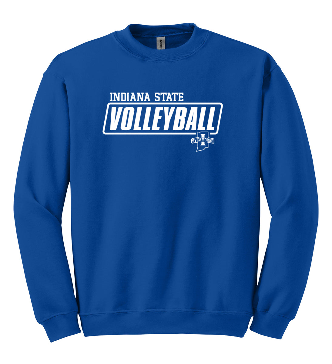 Gildan® Unisex Big Text Crewneck - Volleyball – Indiana State Sycamores ...
