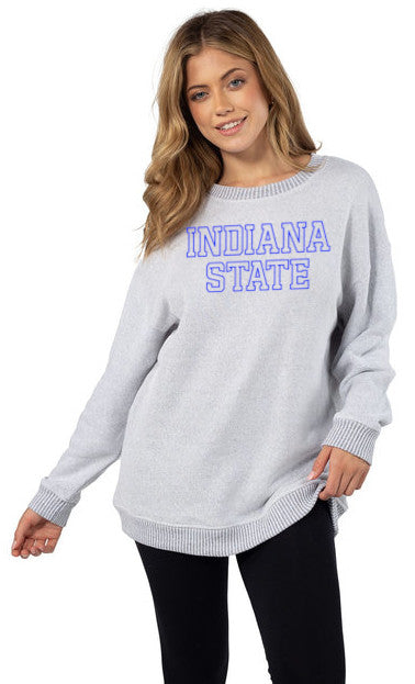 chicka-d Ladies' Warm Up Crew Sweatshirt – Indiana State Sycamores Store